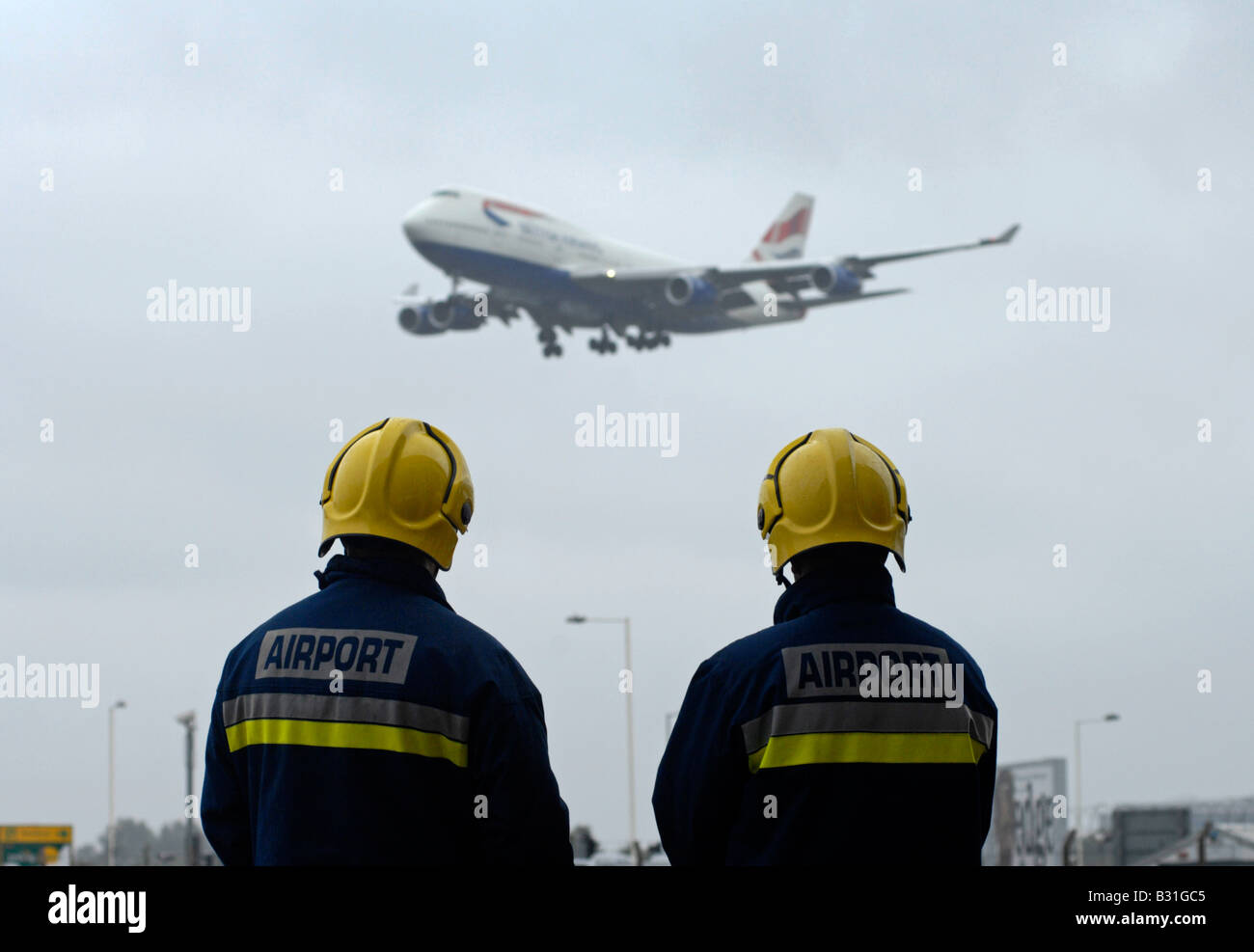 Heathrow airport fire station, London, Britain, UK Stock Photo - Alamy
