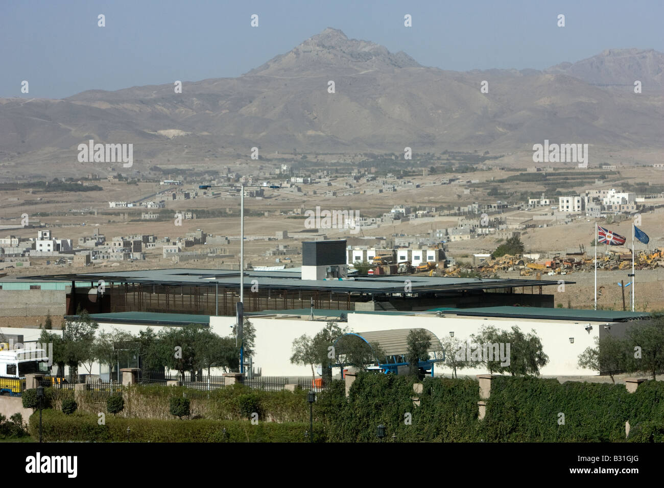 The British Embassy in Sanaa Yemen Middle East Stock Photo - Alamy