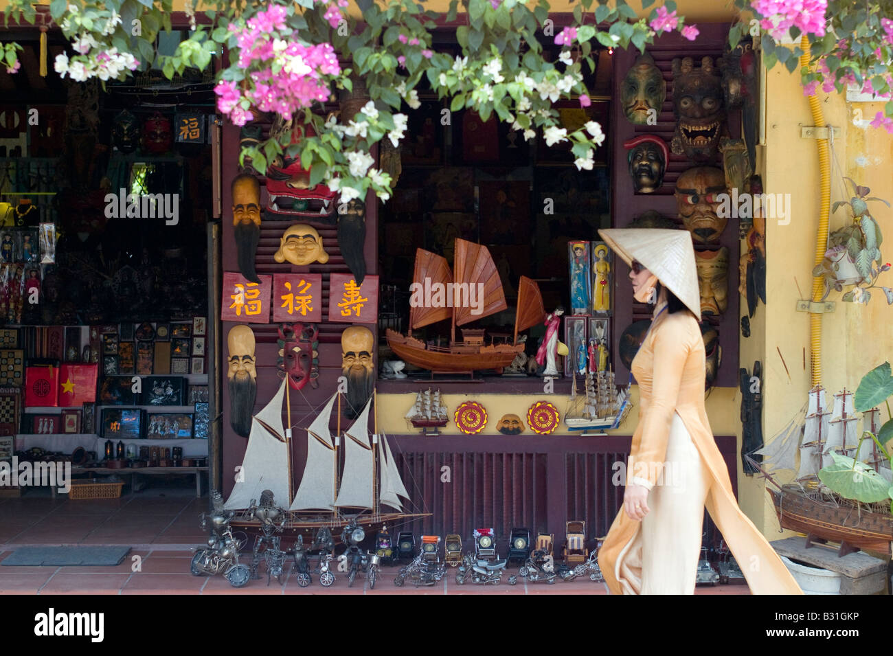 Asia Vietnam Hoi An people in the old country center Stock Photo - Alamy