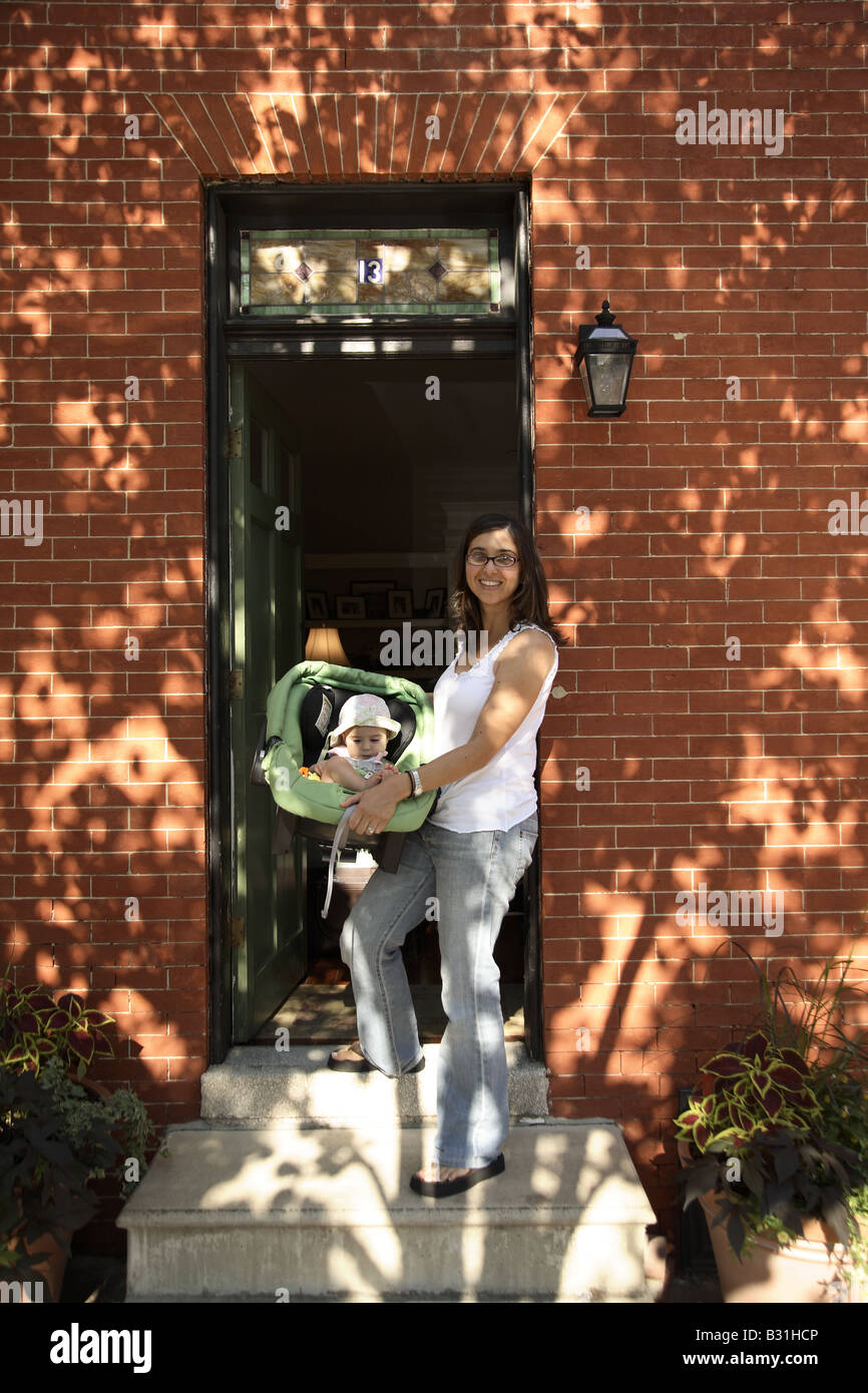 mother with child at home Stock Photo - Alamy
