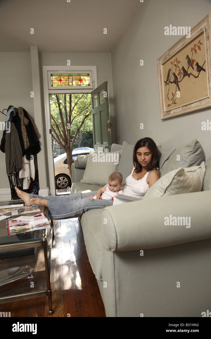 mother at home Stock Photo - Alamy