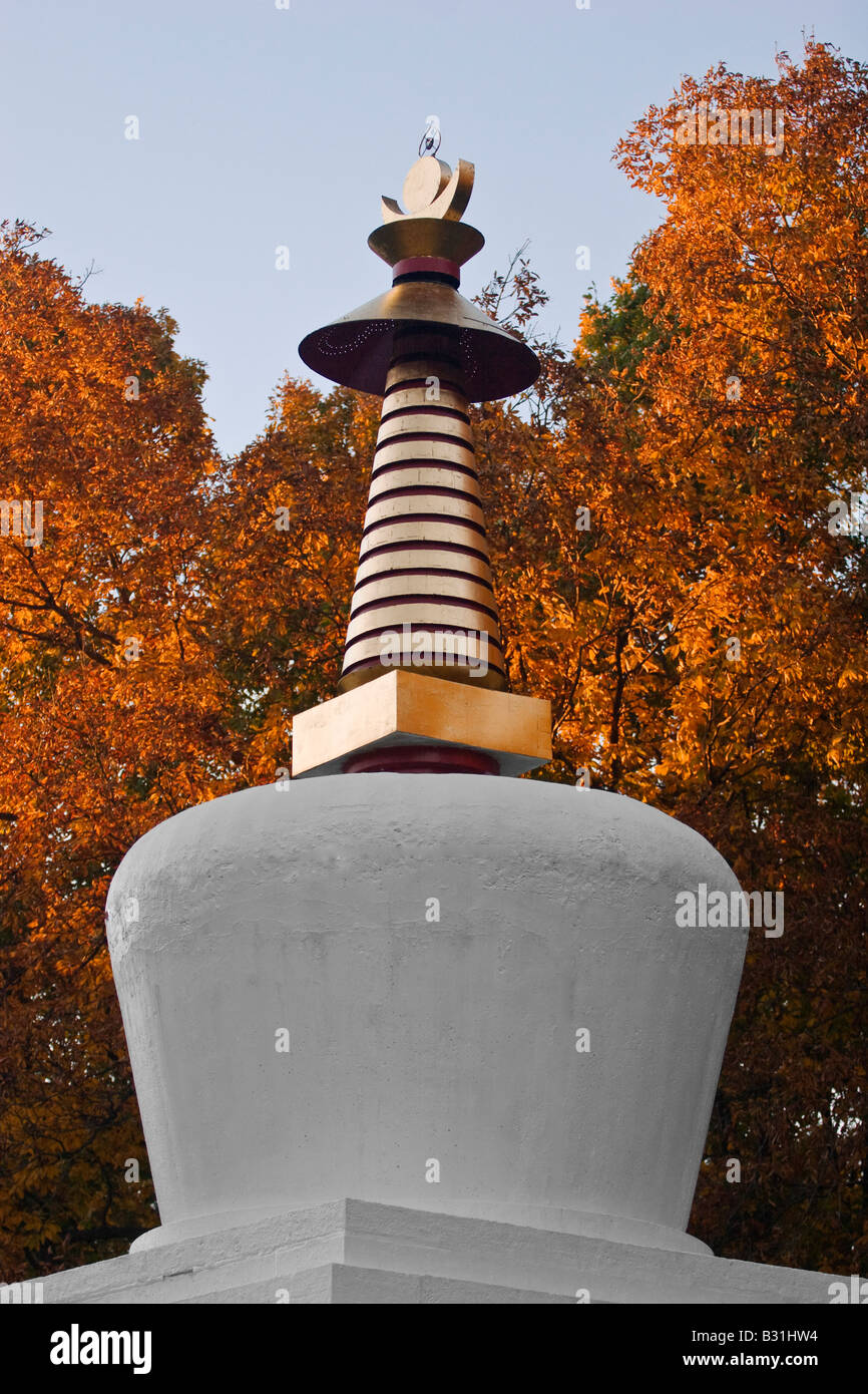 This STUPA known as a CHORTEN is a Tibetan Buddhist relic holder ...