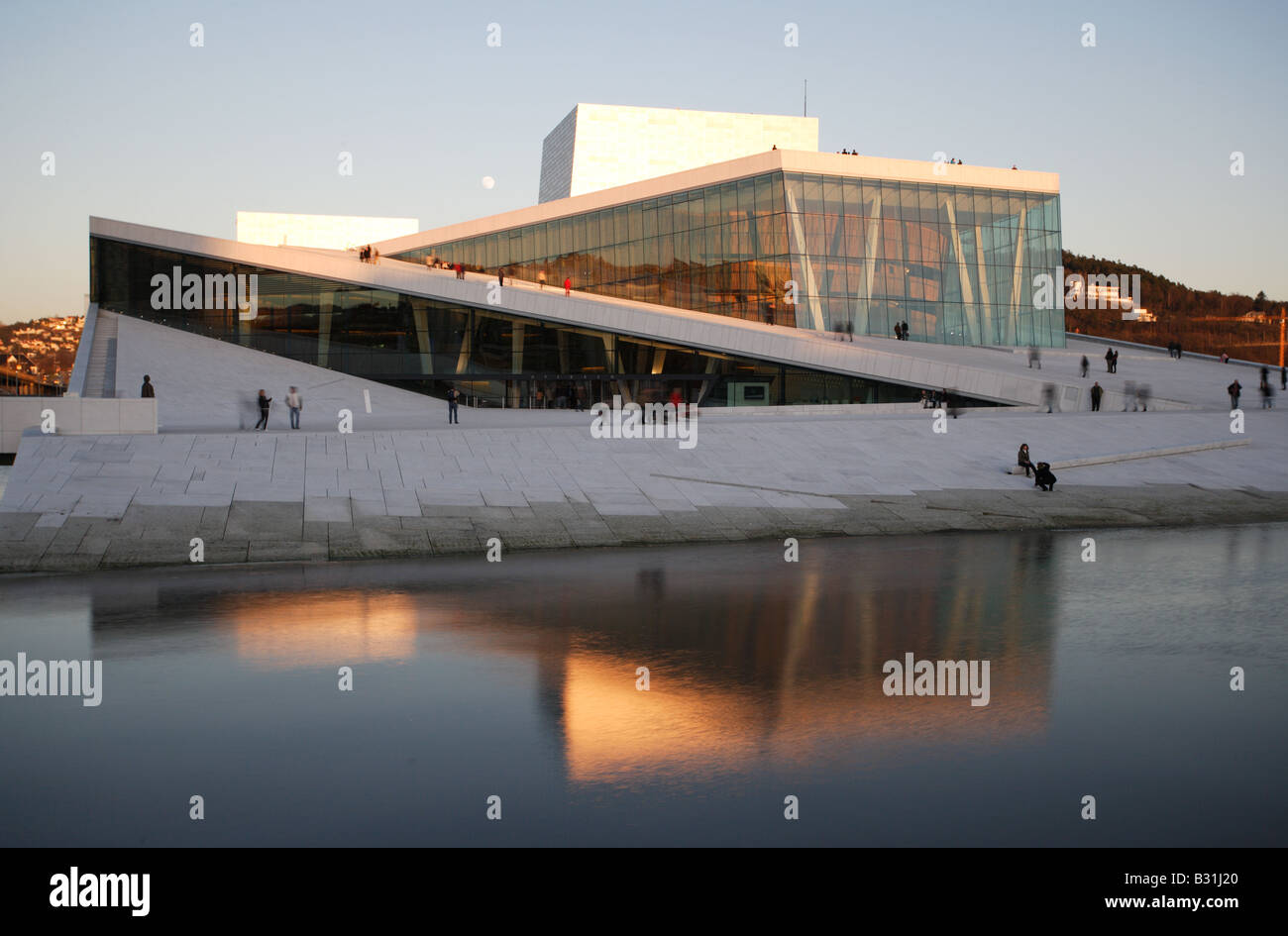 Oslo Opera house at sunset Stock Photo - Alamy