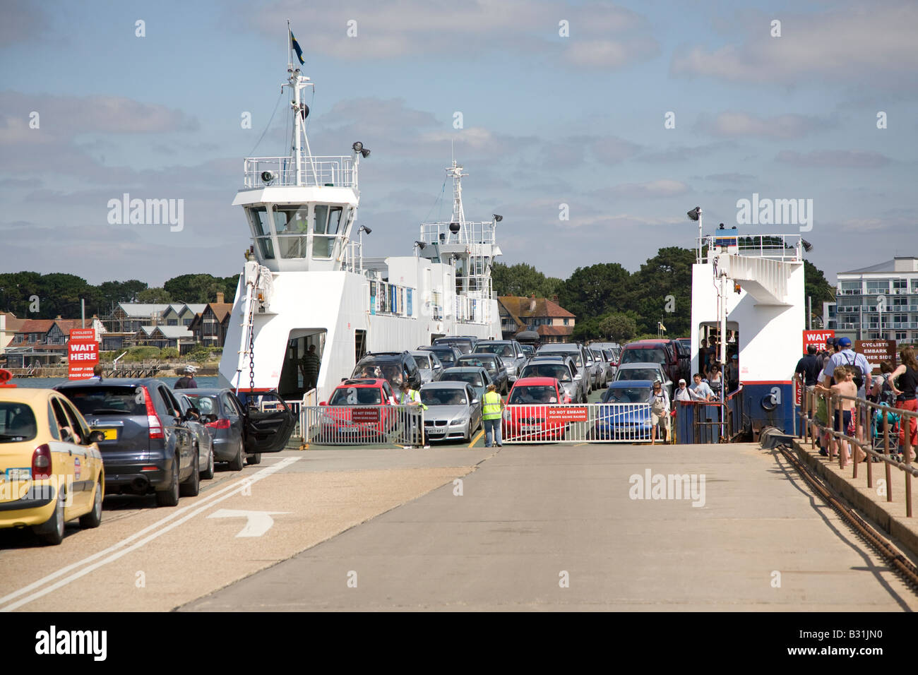 the Sandbanks car ferry Poole England UK Stock Photo - Alamy