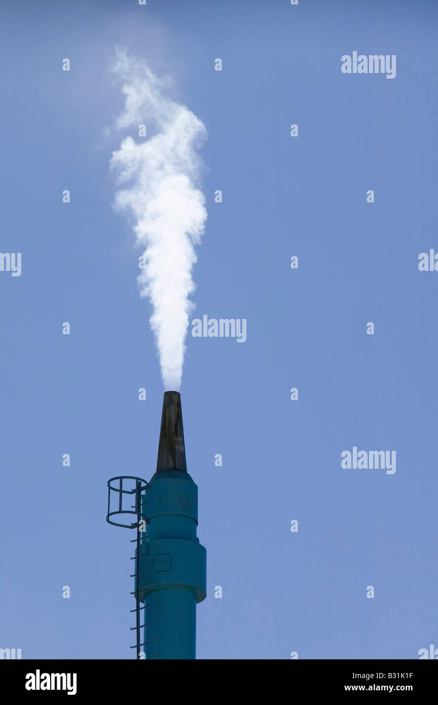 Carbon emissions from a chimney Stock Photo - Alamy