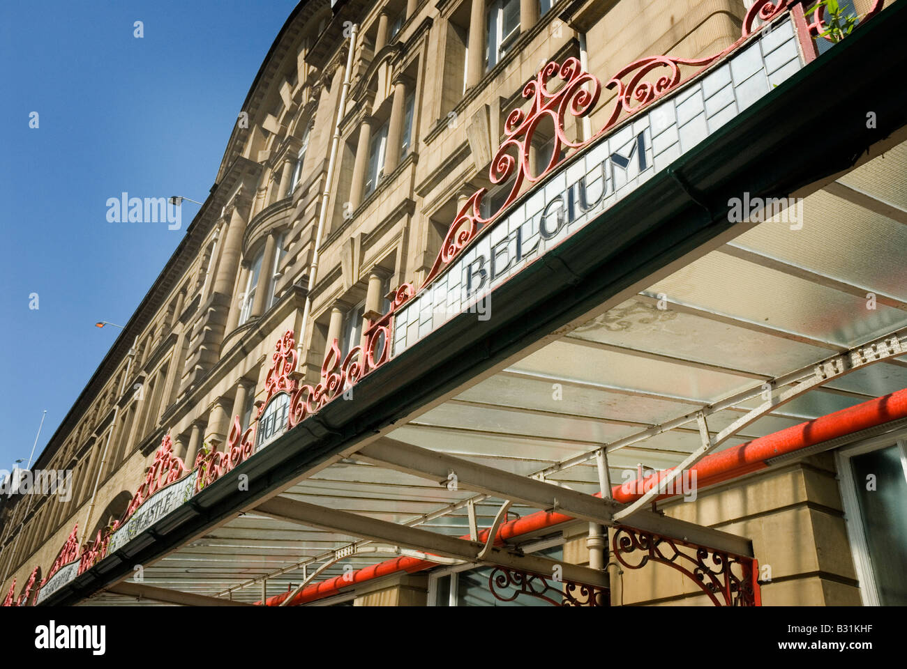 Old fashioned destination names outside Manchester Victoria train ...