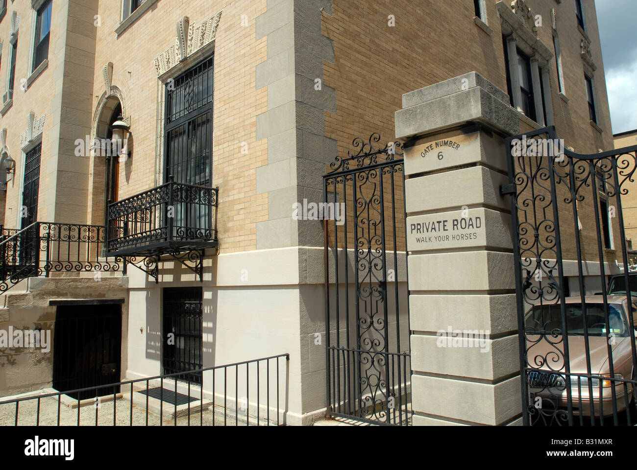 Strivers Row townhouses in the St Nicholas Historic District in the ...