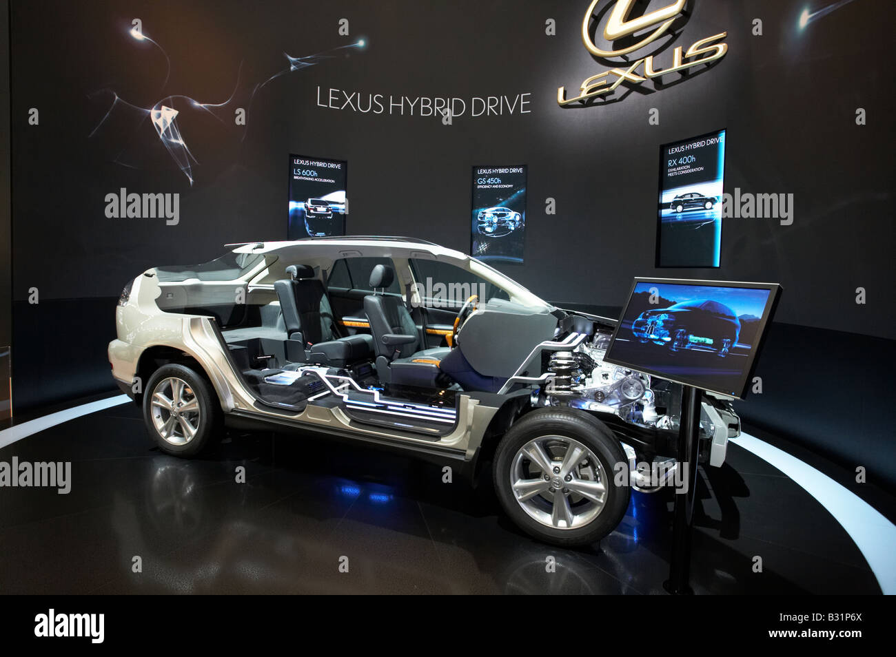 Lexus Hybrid Drive SUV off road car model at British International ...