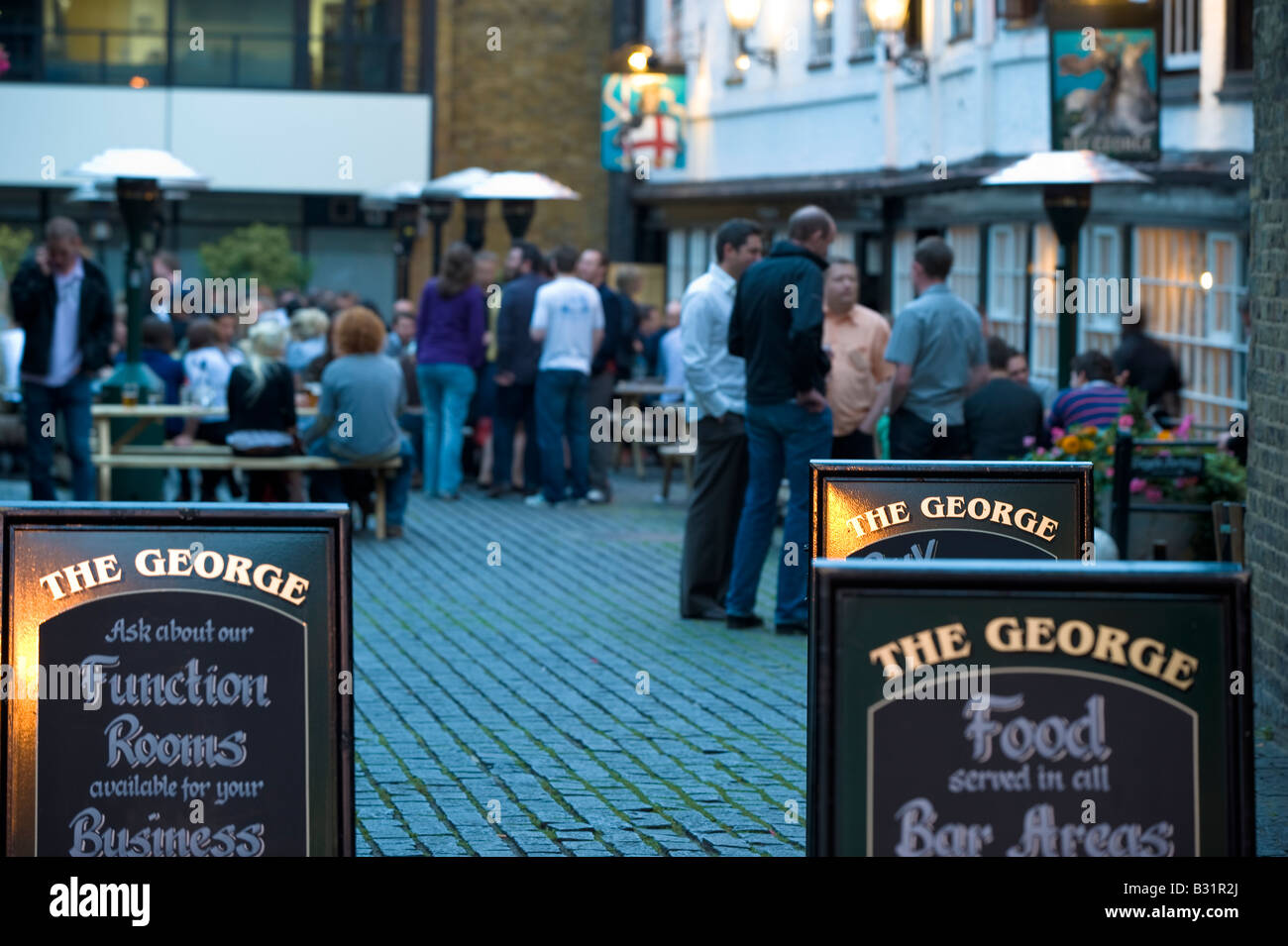 The George Pub by London Bridge SE1 London United Kingdom Stock Photo ...