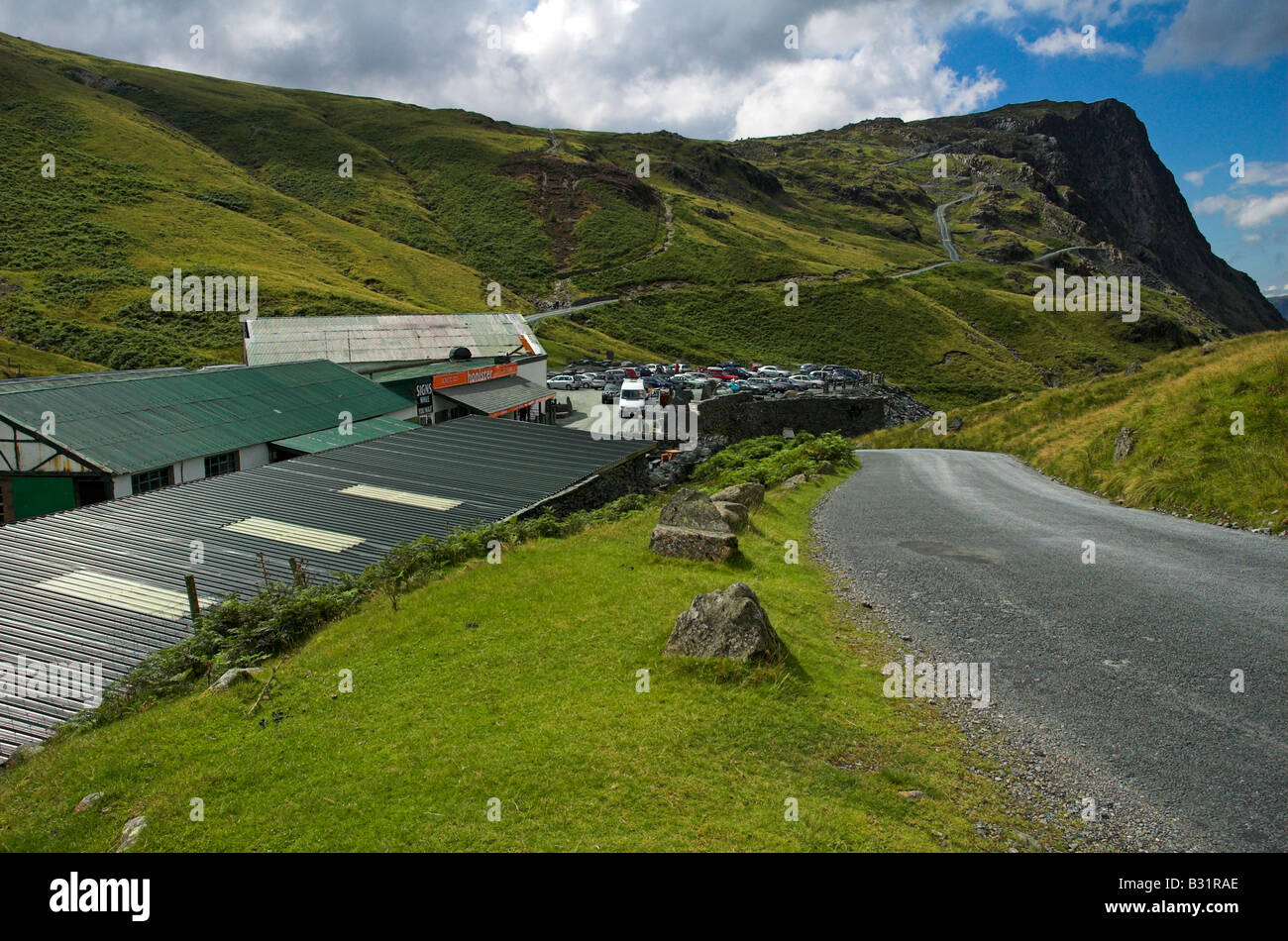 Honister Slate Mine at the Honister Pass, Lake District, Cumbria Stock ...