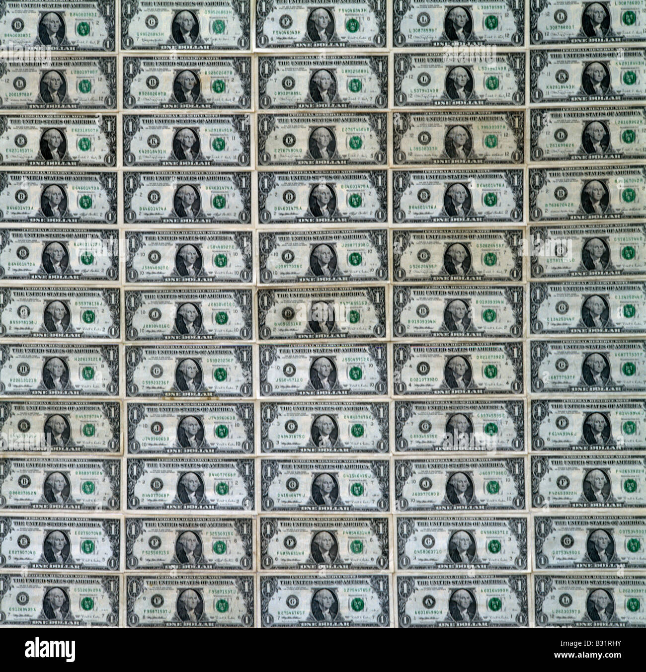 Dollar Bills Straight Lines Stock Photo - Alamy