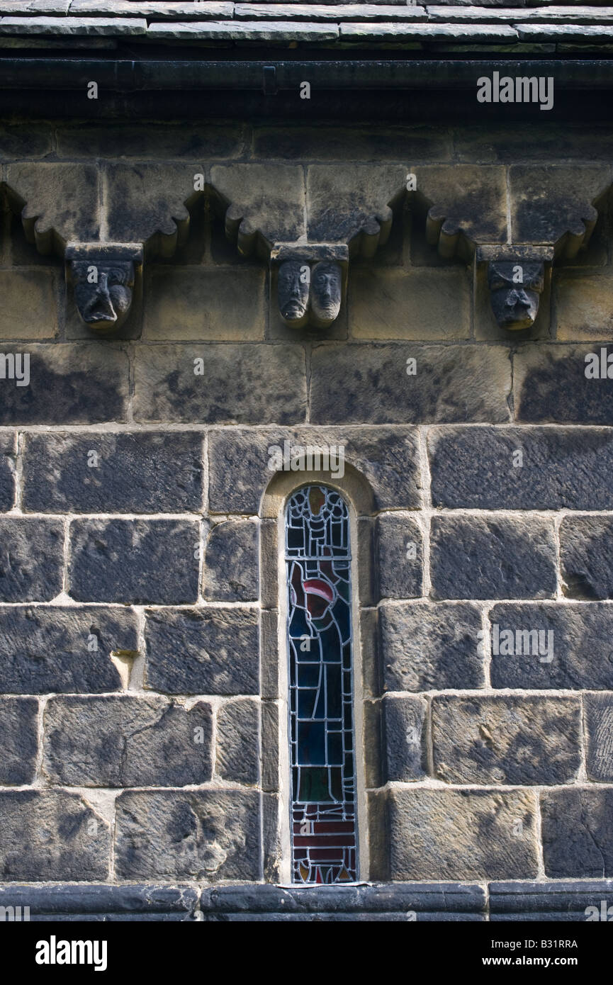 St John the Baptist Church Adel small narrow windows set above a ...