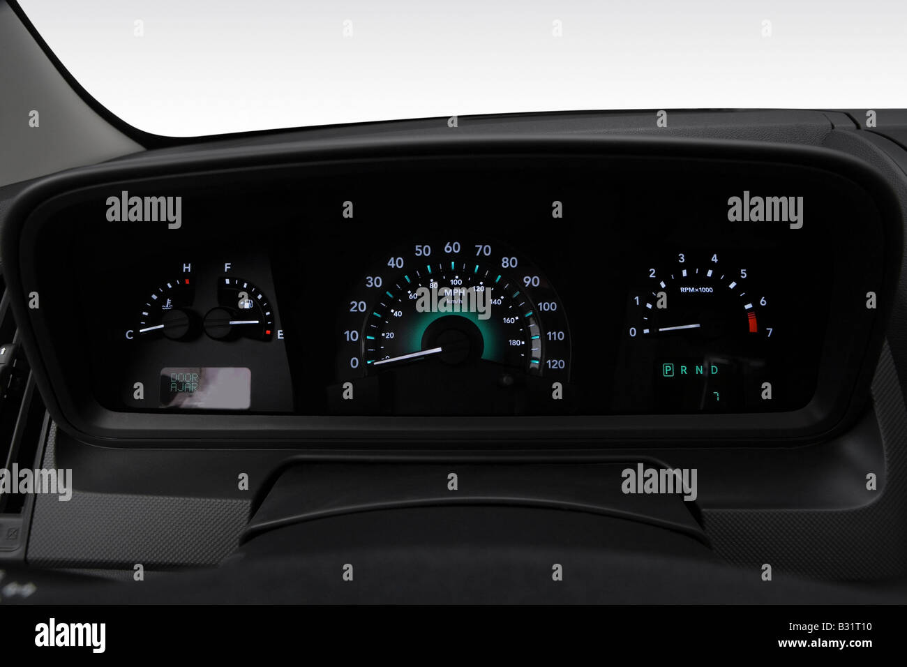 2009 Dodge Journey R/T in Red - Speedometer/tachometer Stock Photo - Alamy
