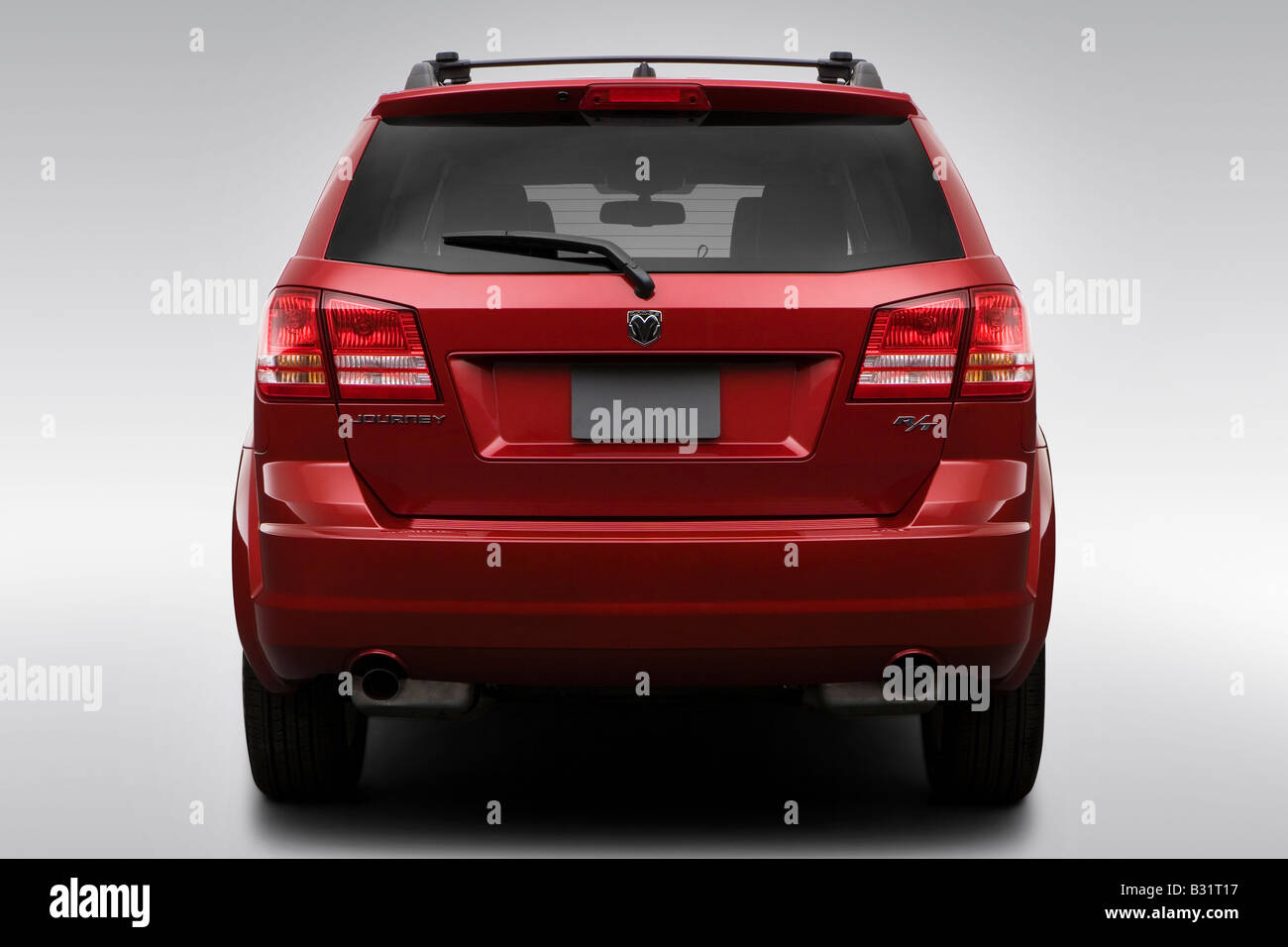 2009 Dodge Journey R/T in Red - Low/Wide Rear Stock Photo - Alamy