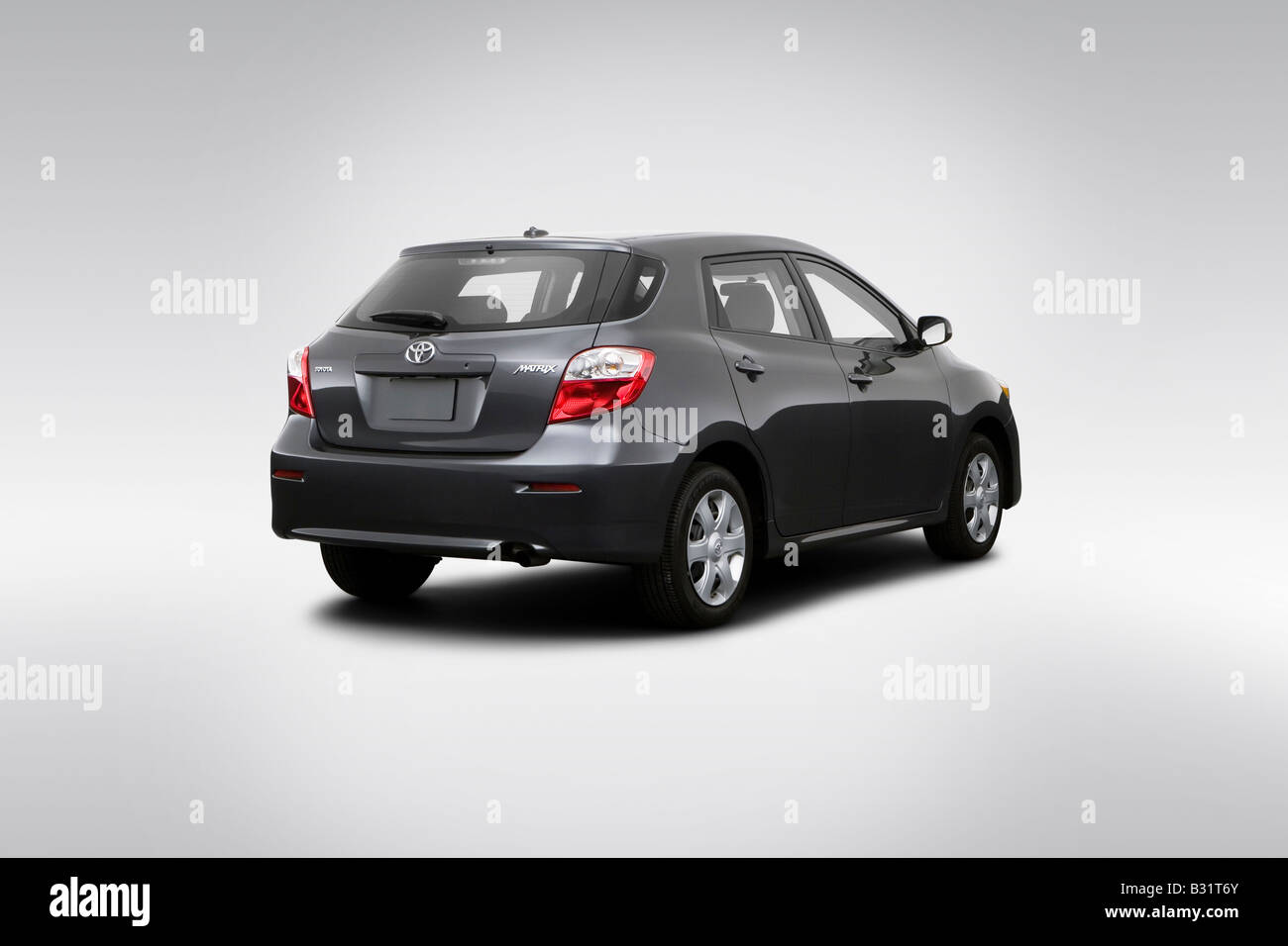 2009 Toyota Corolla Matrix in Gray - Rear angle view Stock Photo - Alamy