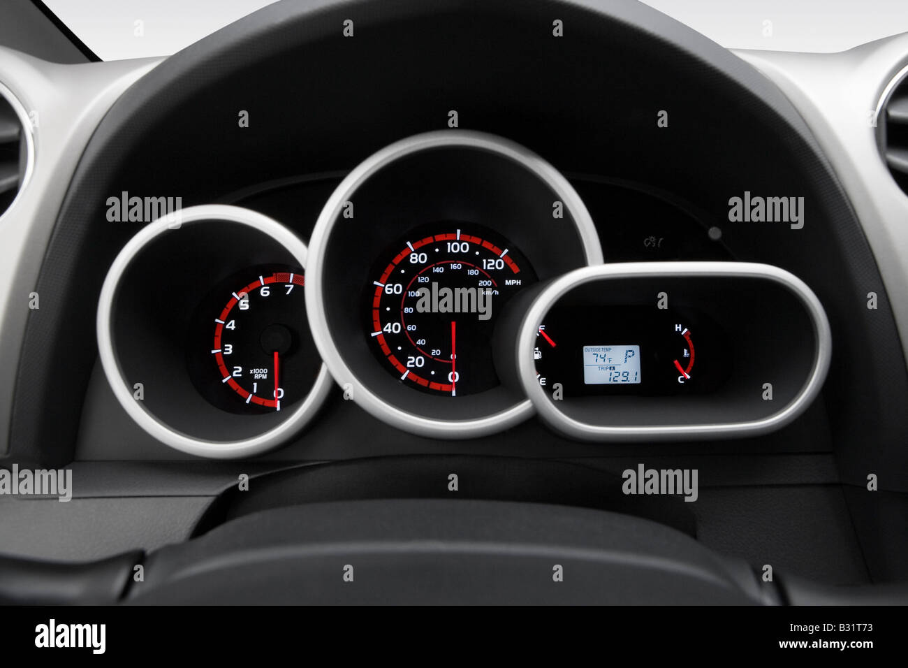 2009 Toyota Corolla Matrix in Gray - Speedometer/tachometer Stock Photo ...