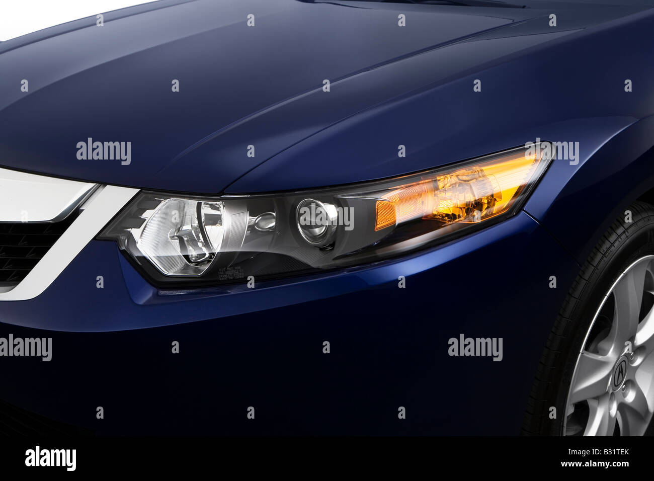 Blue Acura Tsx Headlight Tint