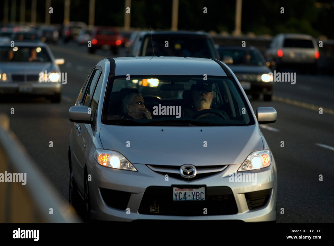 Cars Aurora Bridge Seattle Washington USA Stock Photo - Alamy