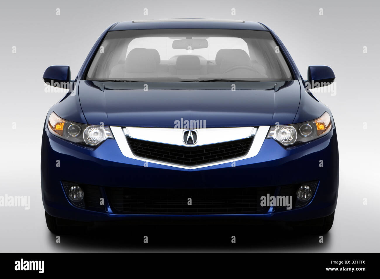 2009 Acura TSX in Blue - Low/Wide Front Stock Photo - Alamy