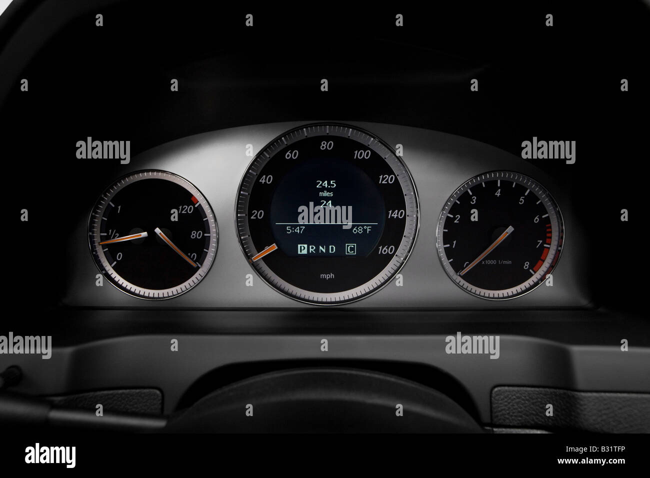 Mercedes benz c class dashboard hi-res stock photography and images - Alamy