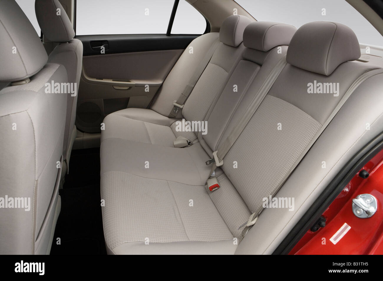 2009 Mitsubishi Lancer ES in Red - Rear seats Stock Photo - Alamy