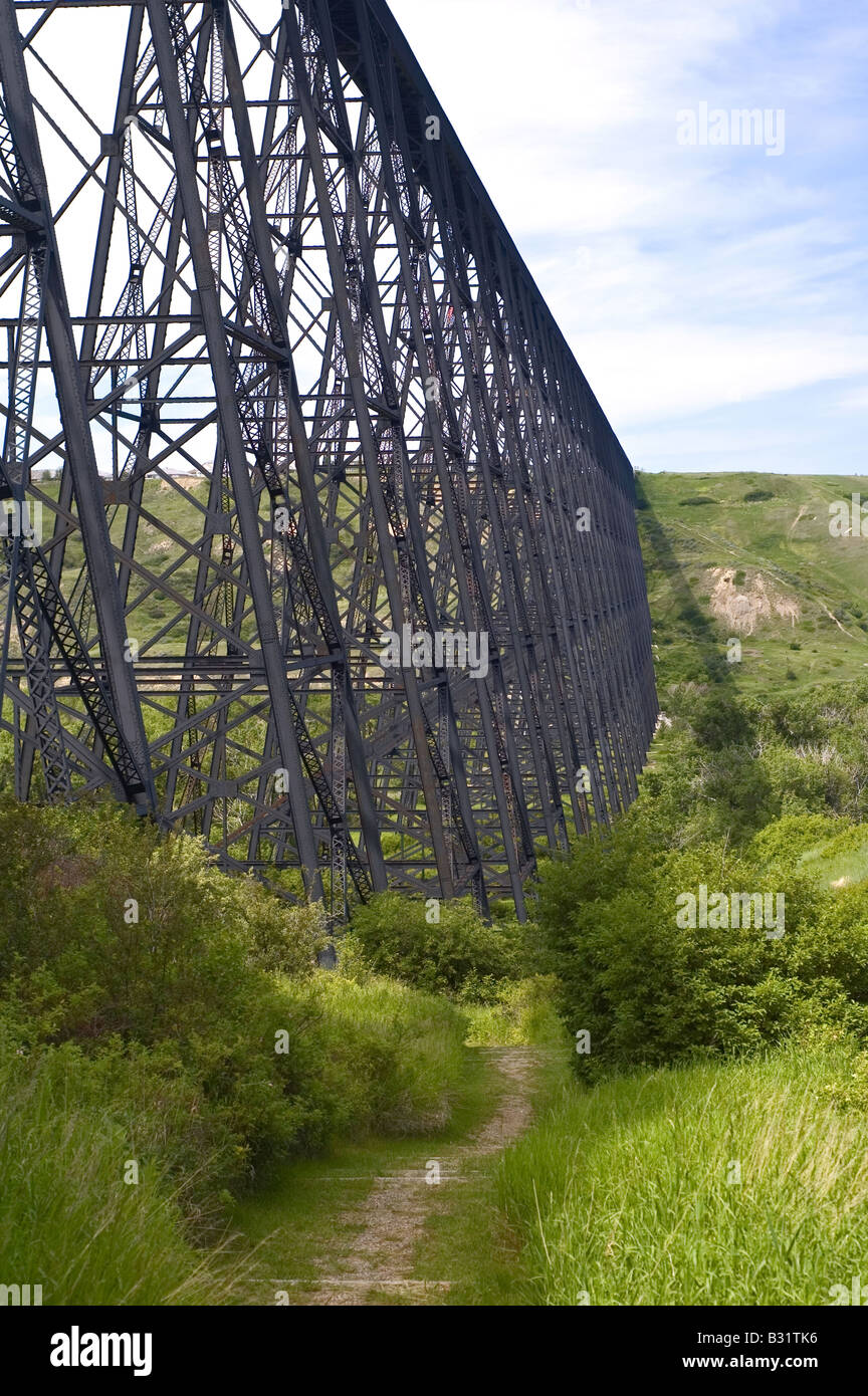 A view of the high level bridge in Lethbridge Ab Stock Photo - Alamy