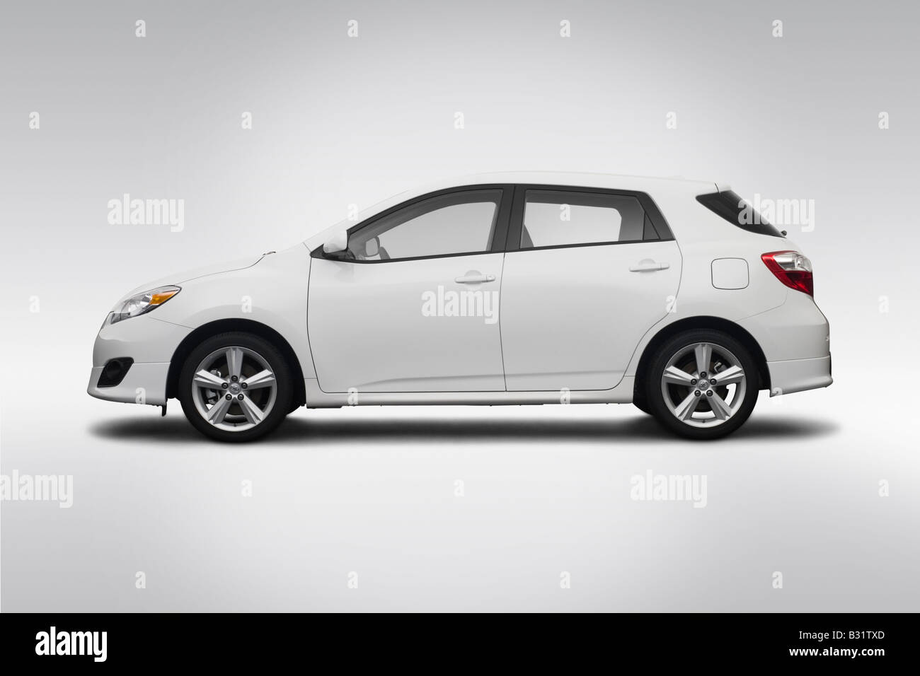 2009 Toyota Corolla Matrix S in White - Drivers Side Profile Stock ...