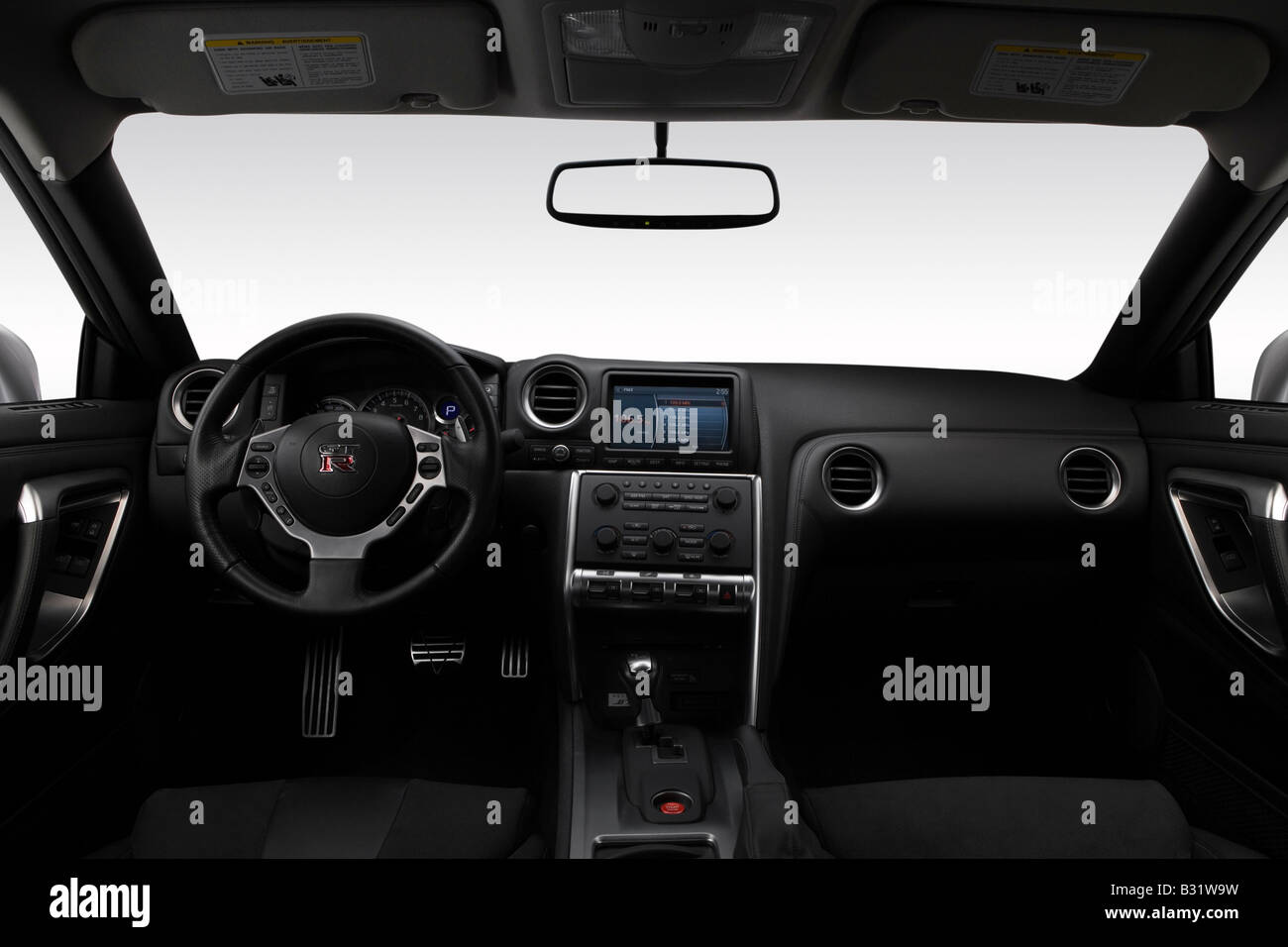 2009 nissan gt r silver dashboard hi-res stock photography and images ...