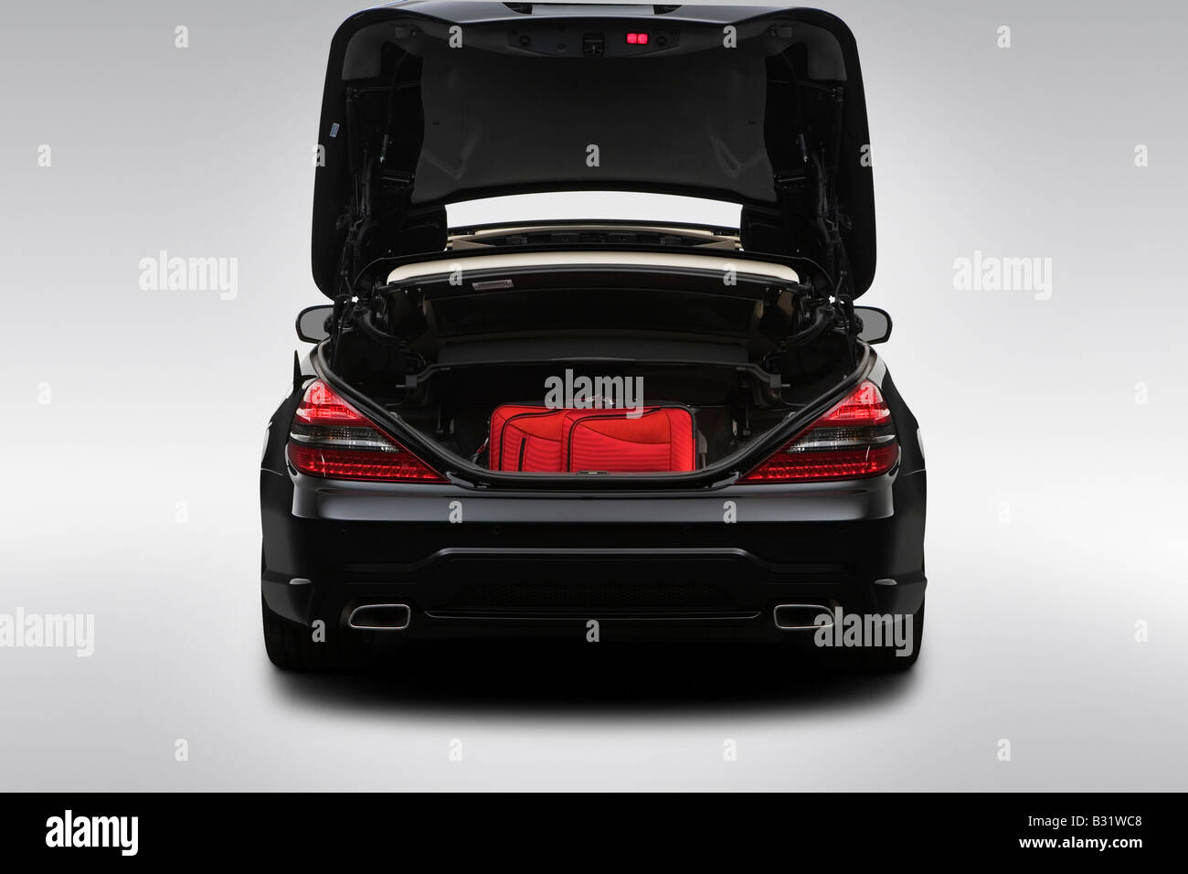 2009 Mercedes-Benz SL-Series SL550 in Black - Trunk Props Stock Photo ...