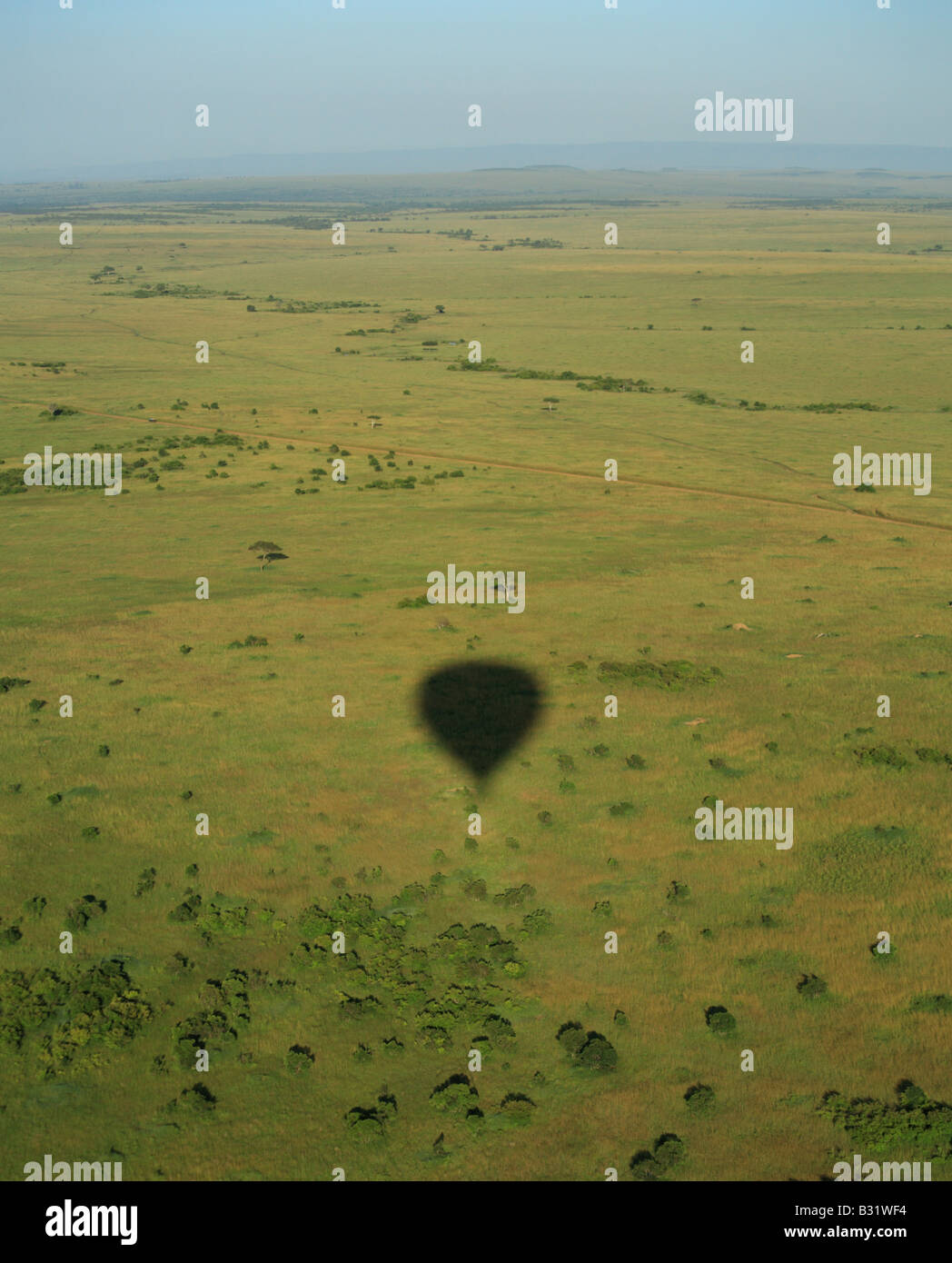 Balloon shadow over the Masai Mara Kenya Africa Stock Photo - Alamy