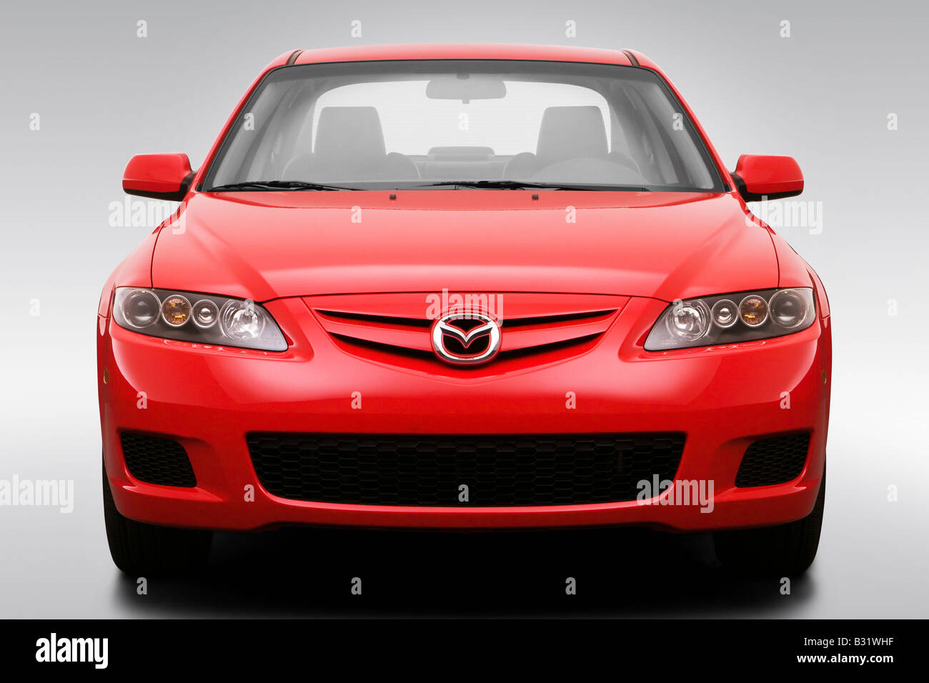2008 Mazda MAZDA6 Touring in Red - Low/Wide Front Stock Photo - Alamy