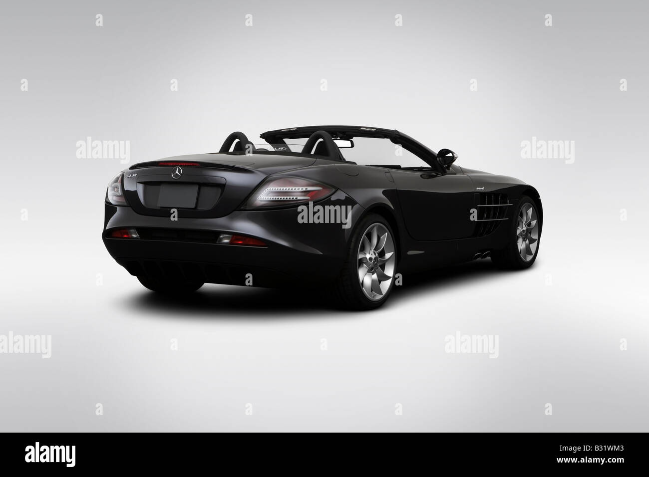 2008 Mercedes-Benz SLR McClaren in Gray - Rear angle view Stock Photo ...