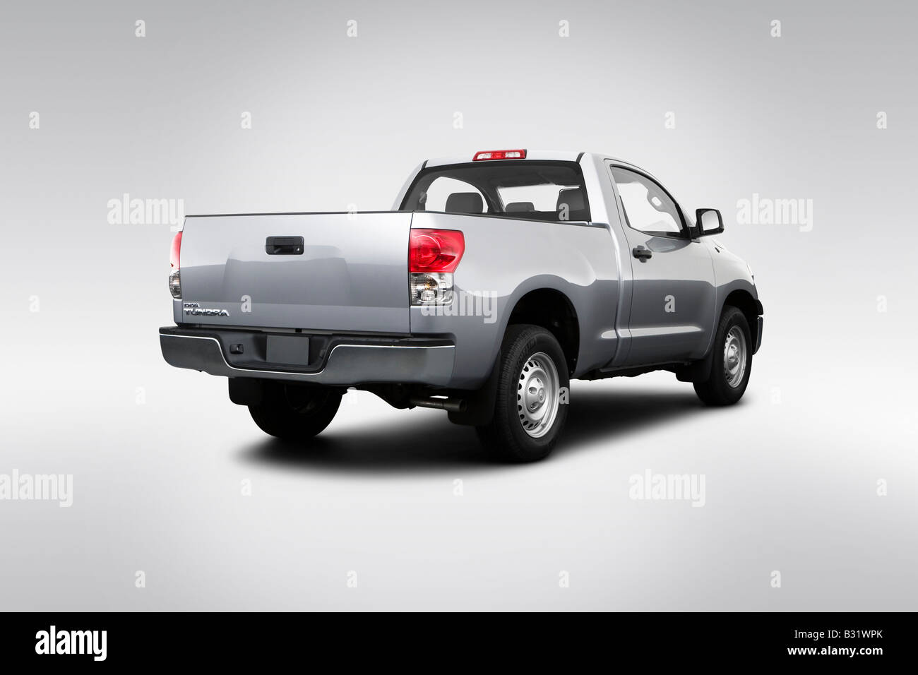 2008 Toyota Tundra 4X2 in Silver - Rear angle view Stock Photo - Alamy