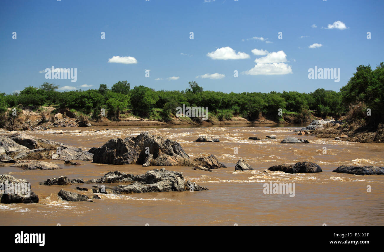 View up Mara River in Kenya Africa Stock Photo - Alamy