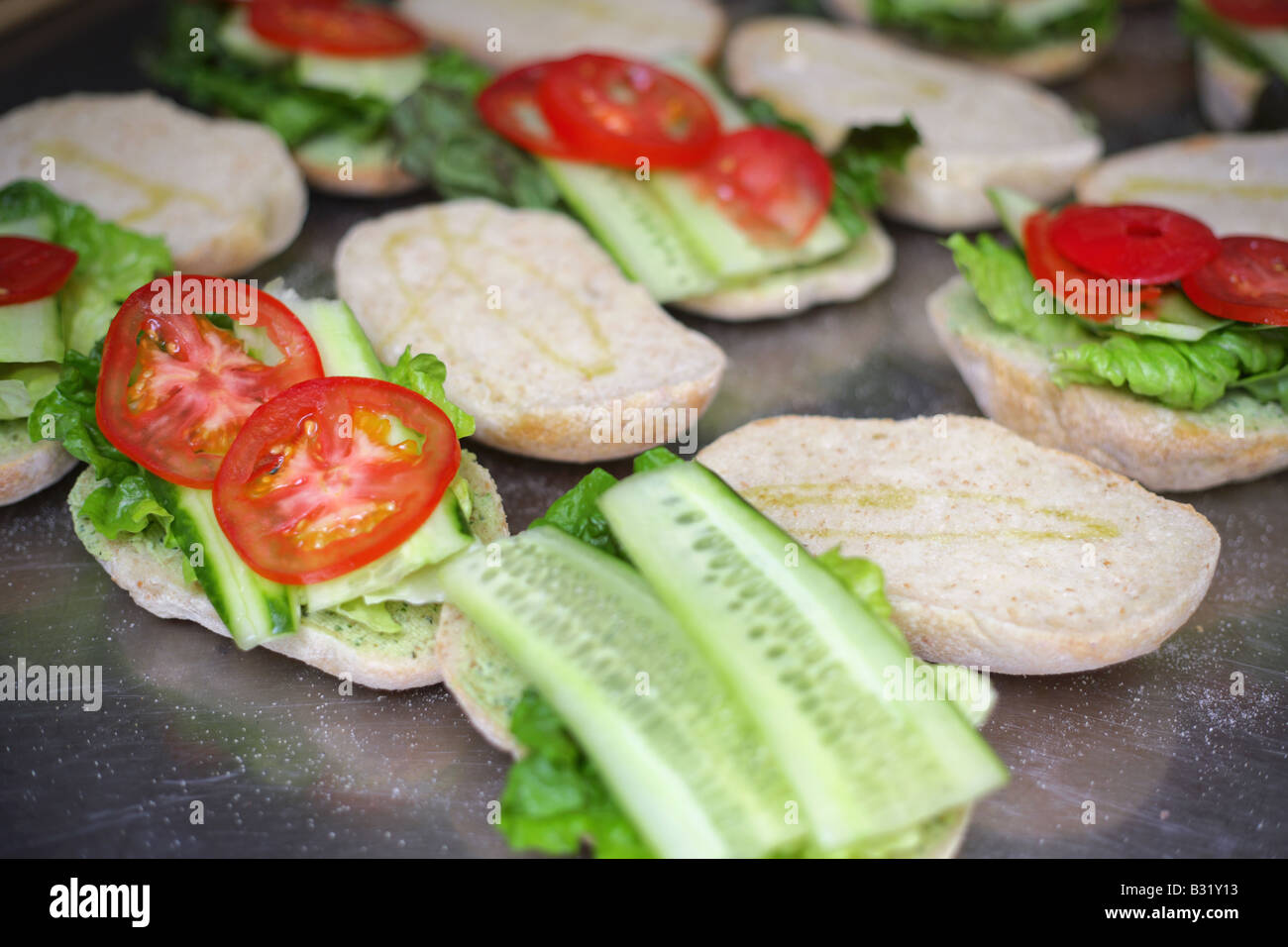 Making a sandwich Stock Photo - Alamy