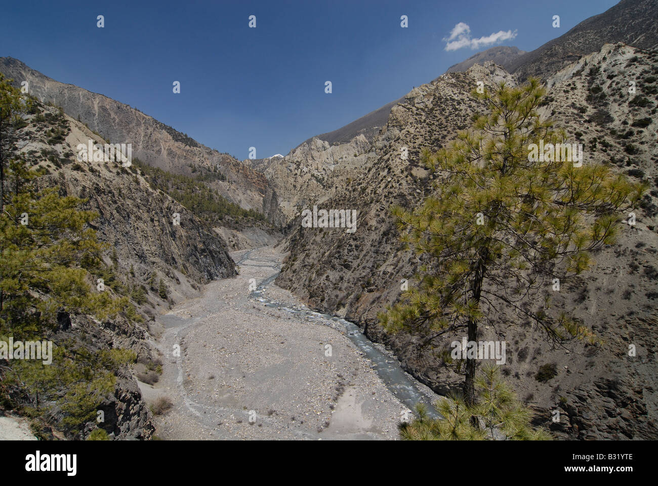 Head of the Manang Valley, Annapurna mountains, Nepal Stock Photo - Alamy
