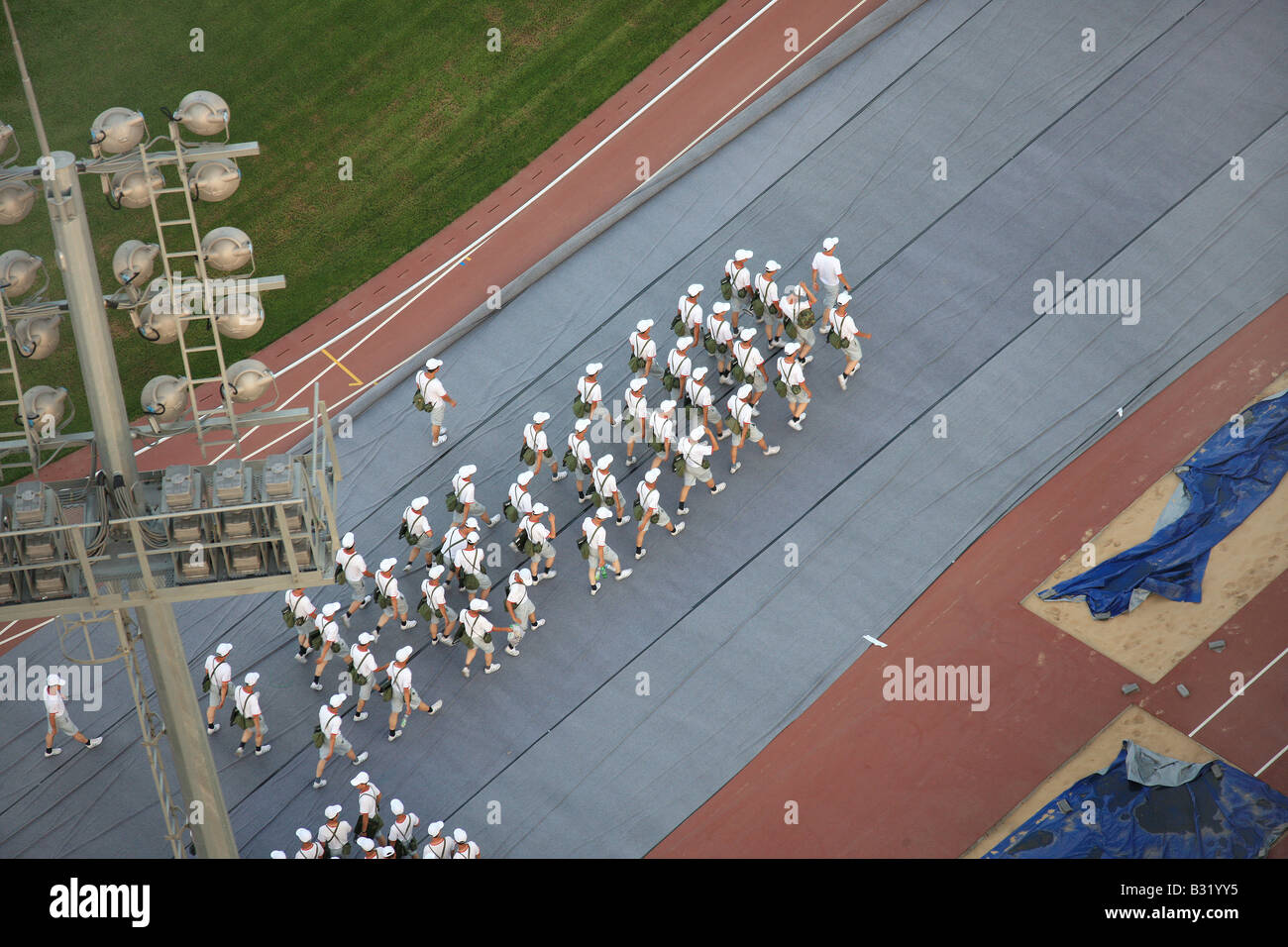 Stadium lighting high above in hi-res stock photography and images - Alamy