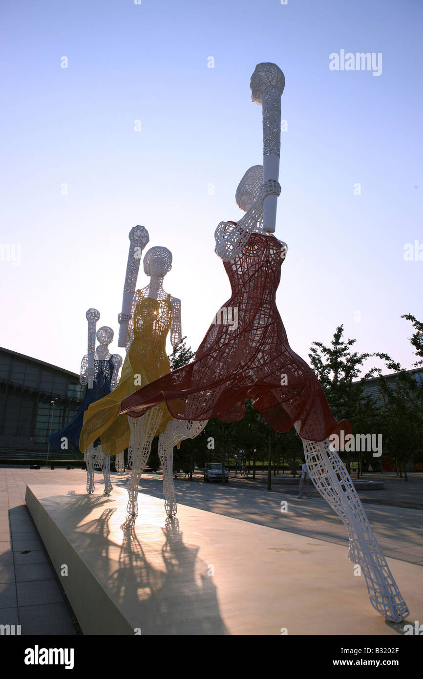 Models In Olympic Park,Beijing,China Stock Photo - Alamy