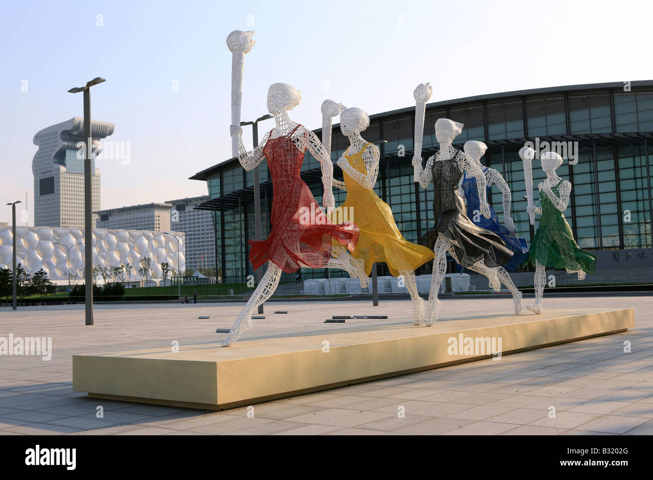 Models In Olympic Park,Beijing,China Stock Photo - Alamy