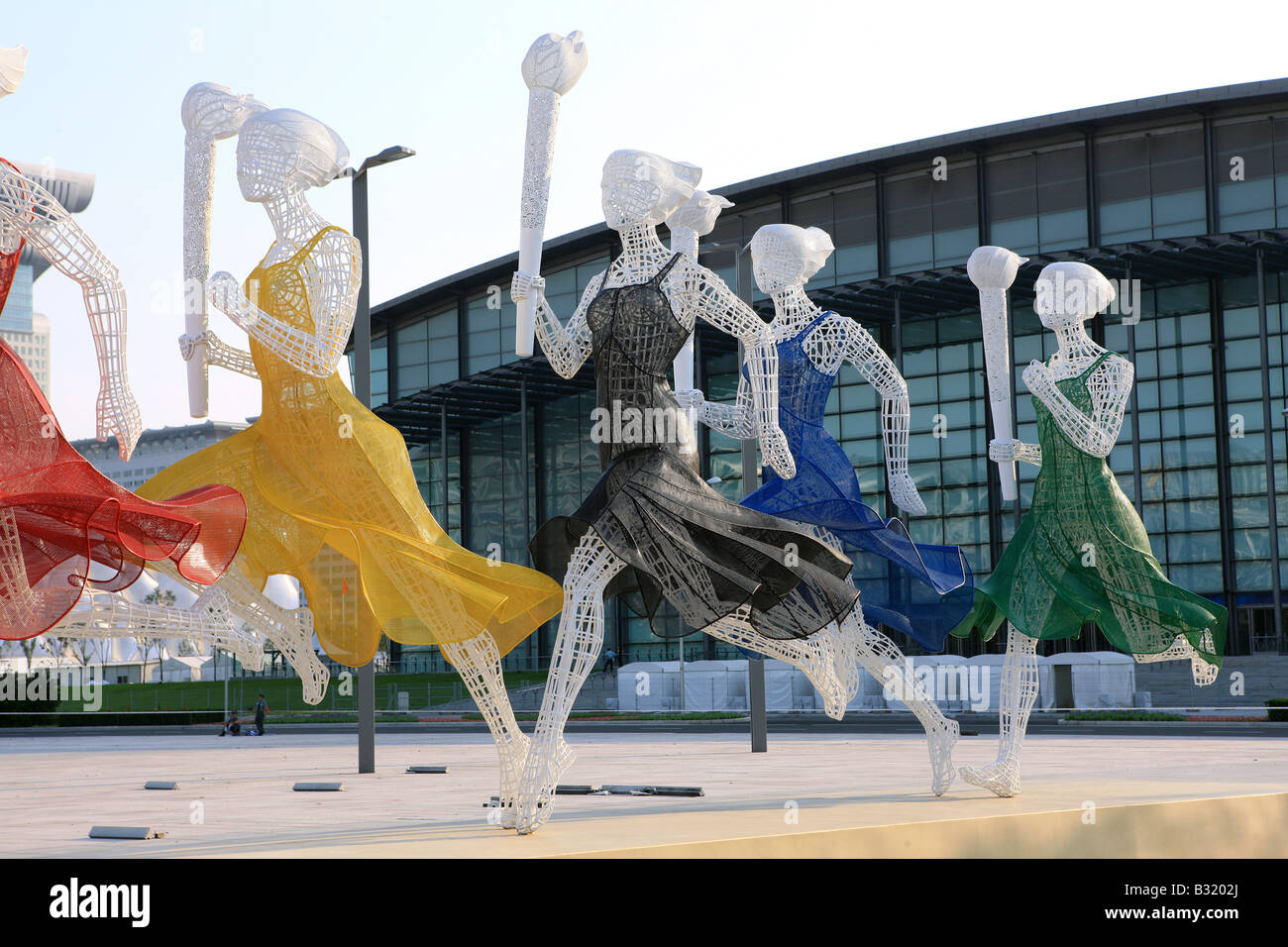 Models In Olympic Park,Beijing,China Stock Photo - Alamy