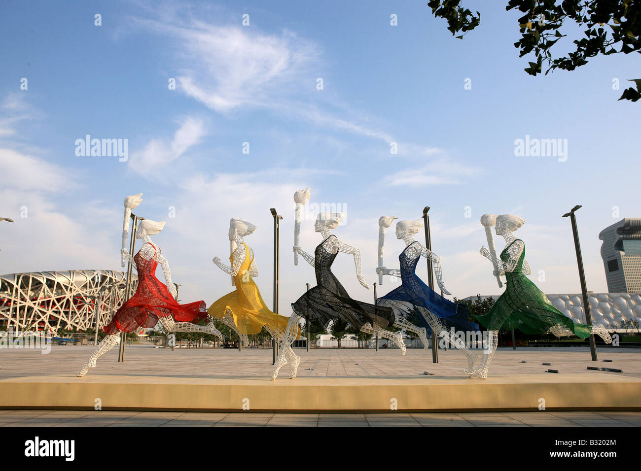 Models In Olympic Park,Beijing,China Stock Photo - Alamy