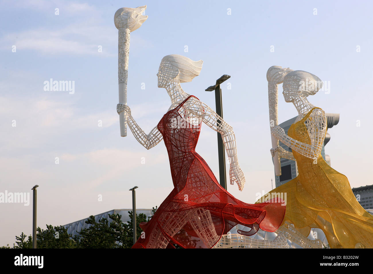 Models In Olympic Park,Beijing,China Stock Photo - Alamy