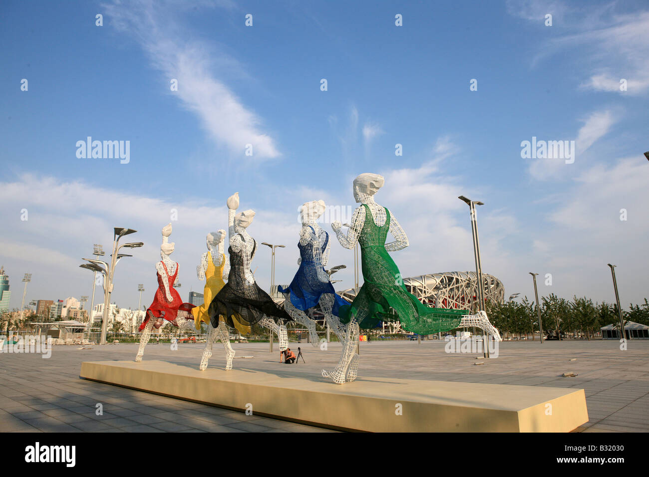 Models In Olympic Park,Beijing,China Stock Photo - Alamy