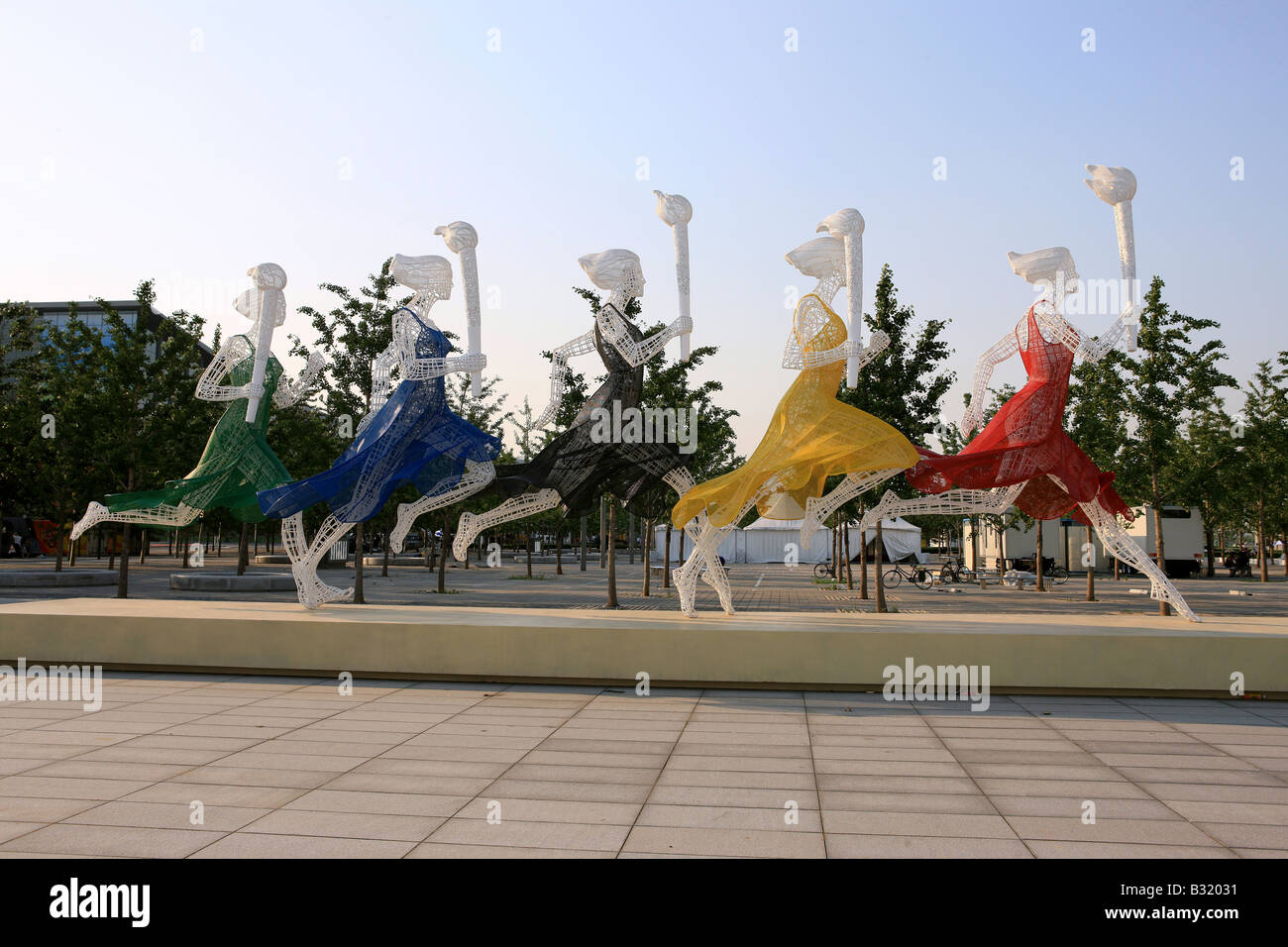 Models In Olympic Park,Beijing,China Stock Photo - Alamy