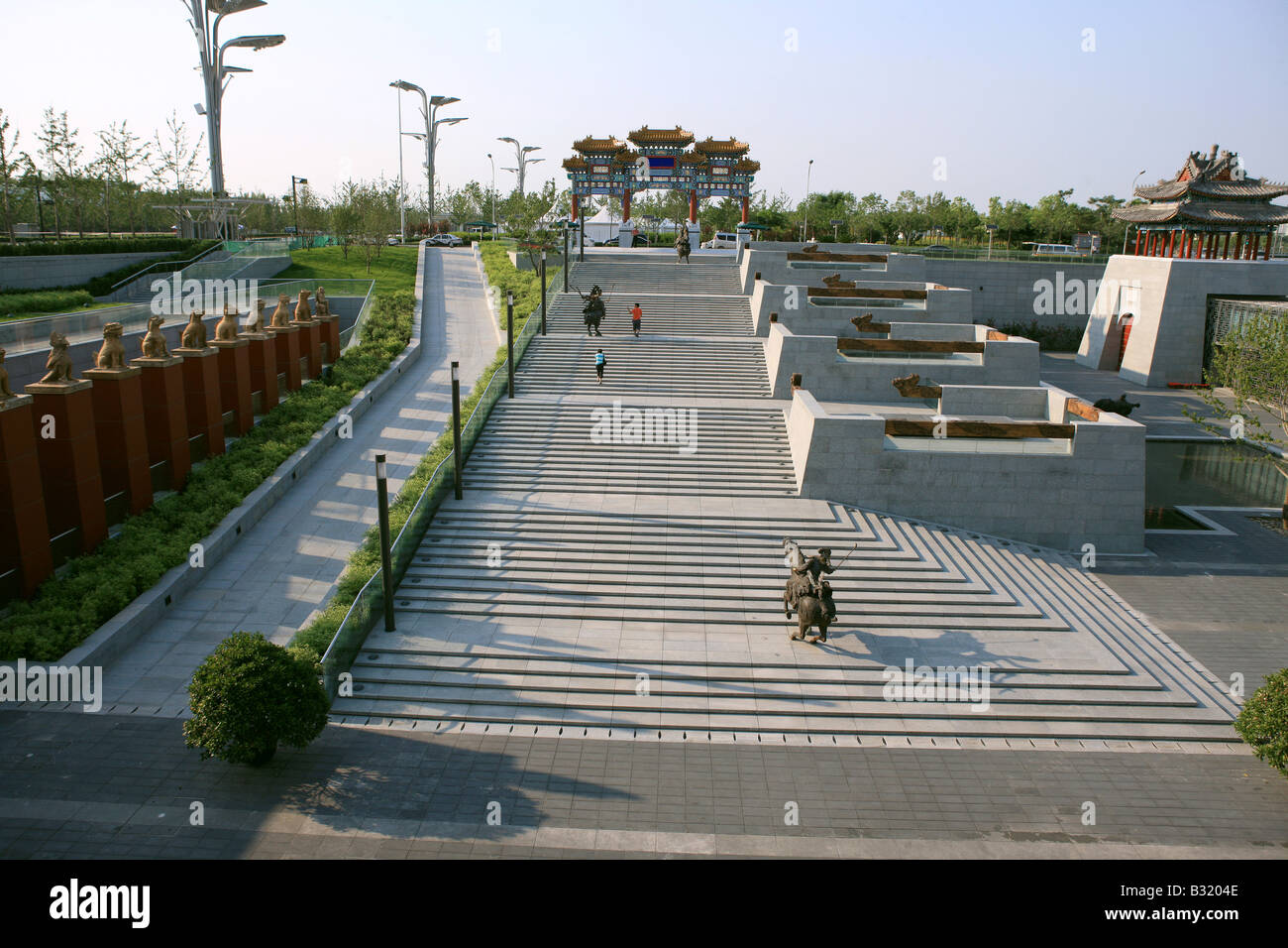 Chinese Traditional Structure In Olympic Park,Beijing,China Stock Photo ...