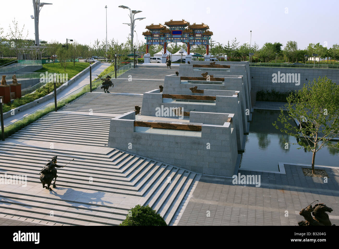 Chinese Traditional Structure In Olympic Park,Beijing,China Stock Photo ...