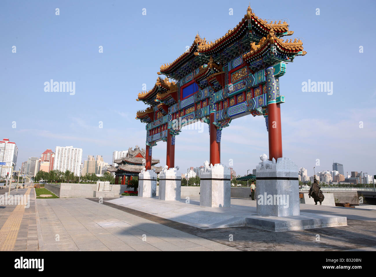 Chinese Traditional Structure In Olympic Park,Beijing,China Stock Photo ...