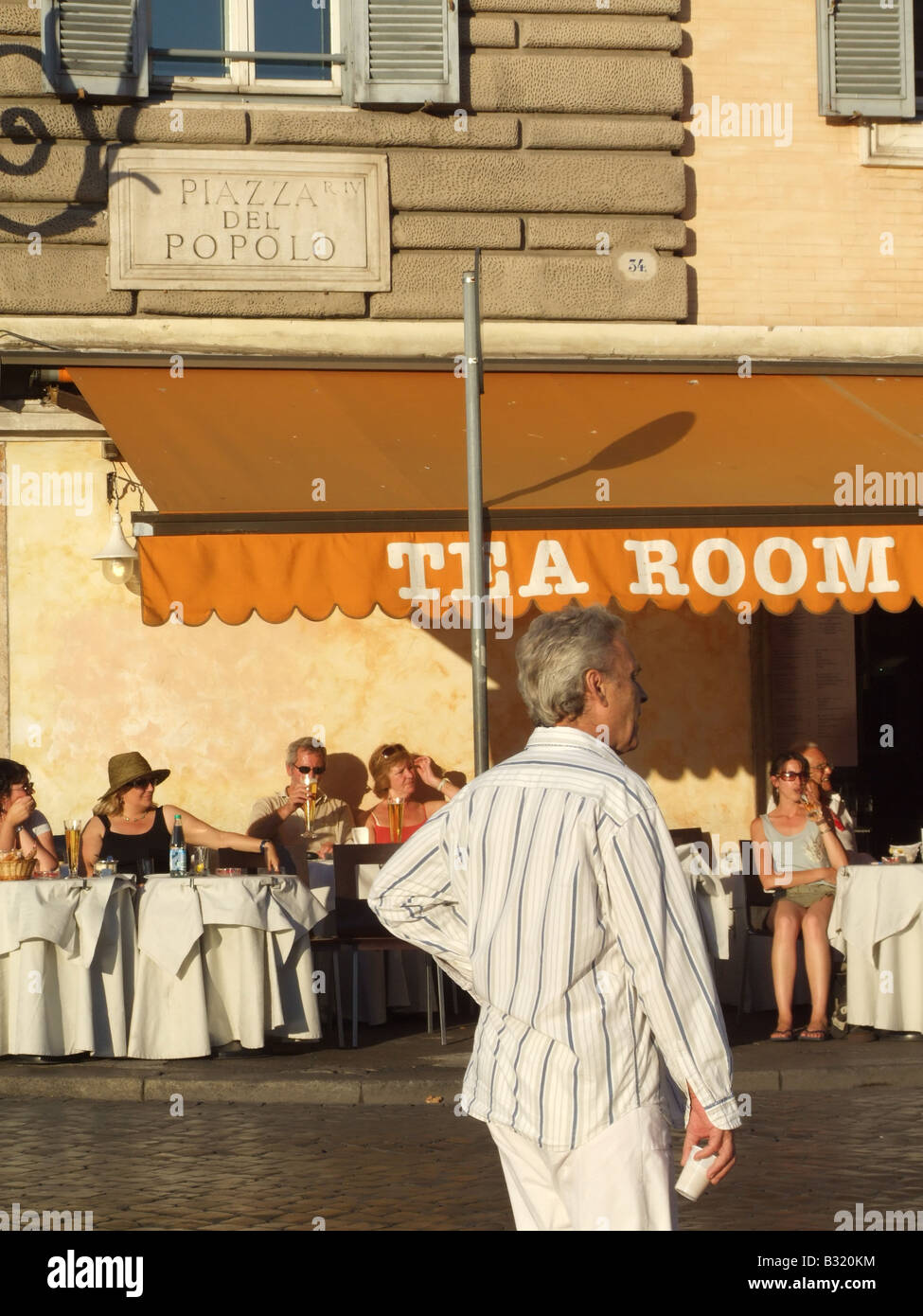 people tourists sitting in bar canova in rome Stock Photo - Alamy