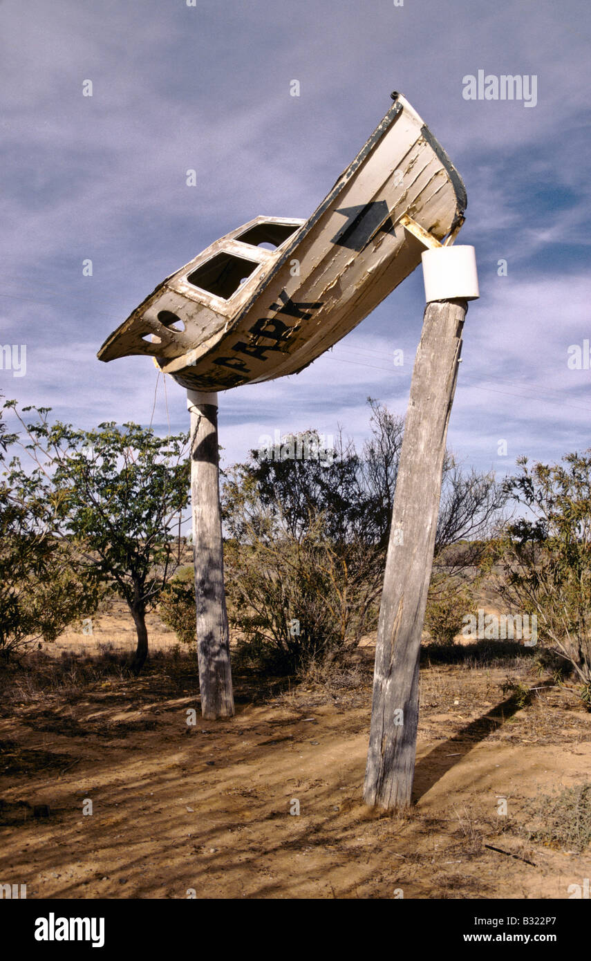 Unusual sign, outback Australia Stock Photo - Alamy