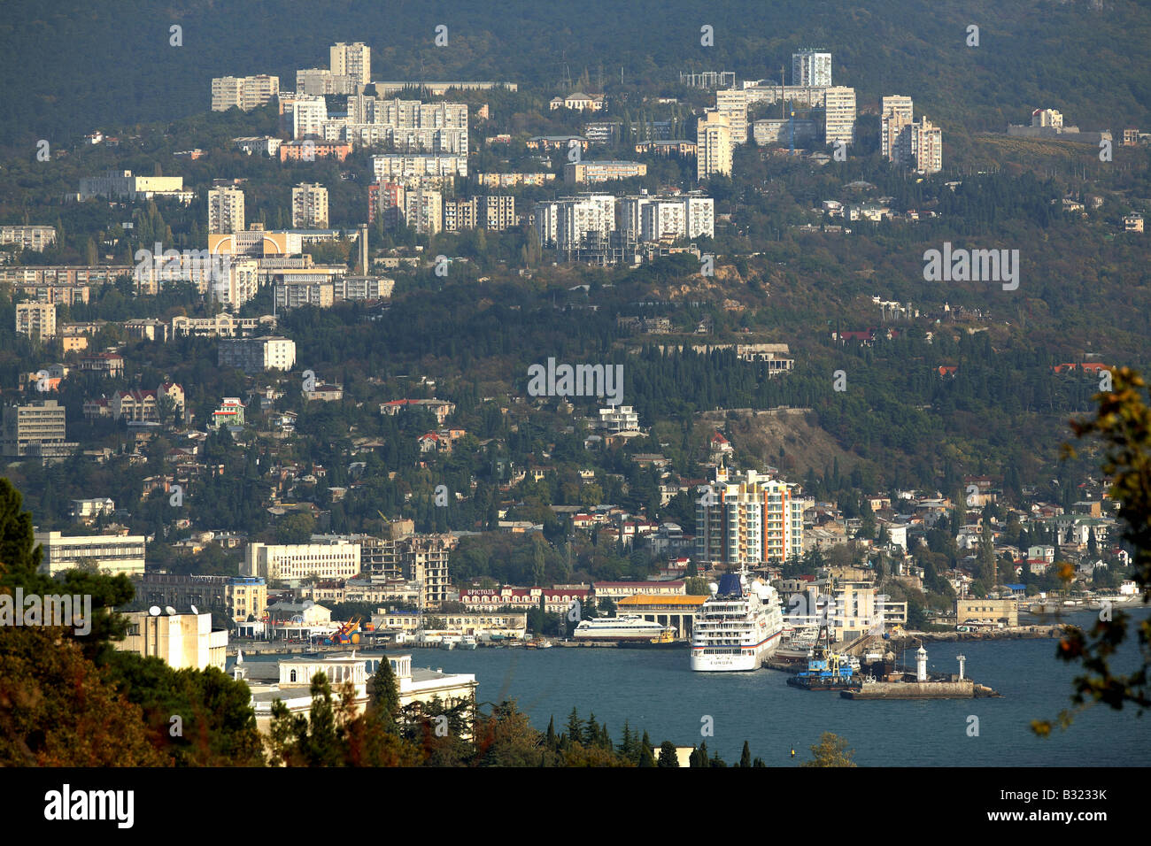 The cityscape of Yalta, Yalta, Ukraine Stock Photo - Alamy